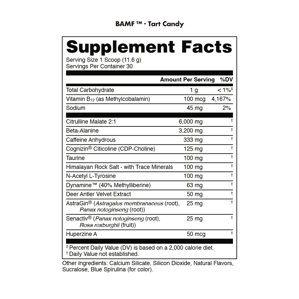 BAMF High Stimulant Nootropic Pre-Workout - Bucked Up